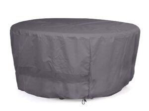 covermates round accent table cover - patio outdoor furniture cover, water resistant outdoor ottoman/side table cover, elite 300d polyester, 30diameter x 25h, charcoal