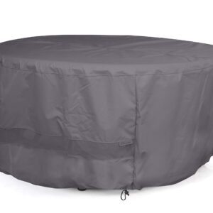 Covermates Round Accent Table Cover - Patio Outdoor Furniture Cover, Water Resistant Outdoor Ottoman/Side Table Cover, Elite 300D Polyester, 30DIAMETER x 25H, Charcoal