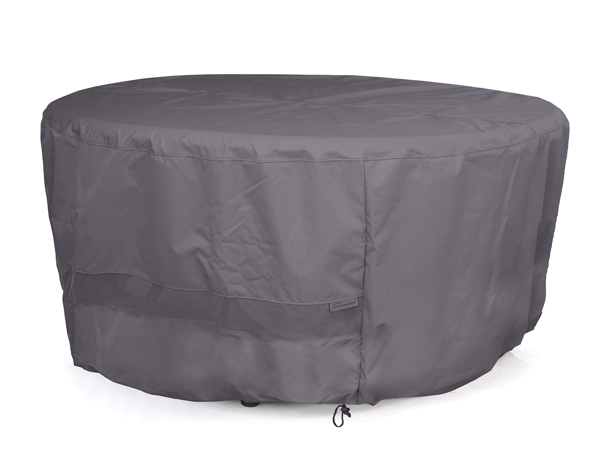 Covermates Round Accent Table Cover - Patio Outdoor Furniture Cover, Water Resistant Outdoor Ottoman/Side Table Cover, Elite 300D Polyester, 30DIAMETER x 25H, Charcoal