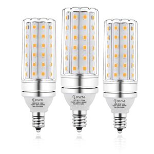 e12 led bulbs,12w led corn light bulb, e12 led bulb 100w equivalent 1200 lumen 3000k warm white, non-dimmable led candelabra light bulbs, e12 candelabra base chandelier light bulbs, pack of 3