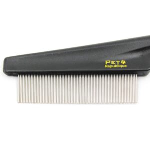 Pet Republique Grooming Tool - Fine-Toothed Comb for Removing Fleas, Mites, Ticks, and Dandruff from Dogs, Cats, Rabbits, and Other Pets