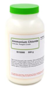 aldon innovating science ammonium chloride, granular, 500g - reagent grade - excellent for chemistry or biochemistry experiments - the curated chemical collection