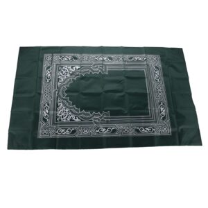 Anlising 2 Pieces Portable Travel Prayer Mat with Compass, Waterproof Polyester Prayer Rug, Muslim Travel Prayer Mat, for Ramadan Gifts (60cm×100cm)