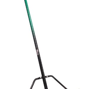 American Select Tubing Heavy Duty 24" Multi-Surface Push Broom with Green/Black Handle for Garage, Warehouse, Driveways, Sidewalks, Patio Sweeping