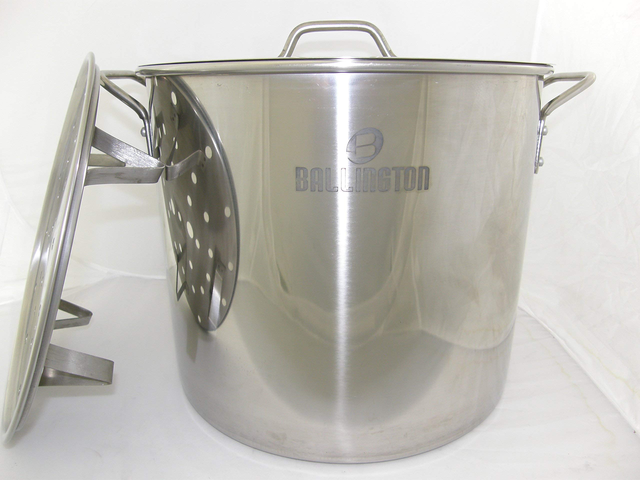 40 QT Quart 10 Gallon Stainless Steel Stock Tamale Steamer Pot Beer Brew Kettle