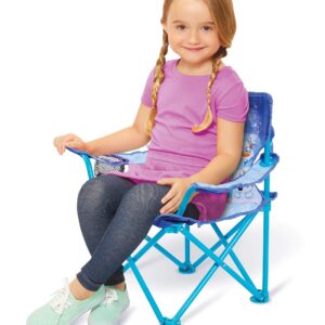 Jakks Pacific Frozen Camp Chair for Kids, Portable Camping Fold N Go Chair with Carry Bag, Frozen Sparkle Like Magic (47939)