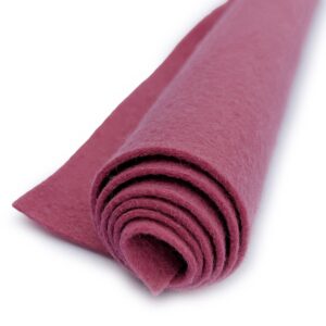 english rose pink - wool felt oversized sheet - 35% wool blend - 1 12x18 inch sheet