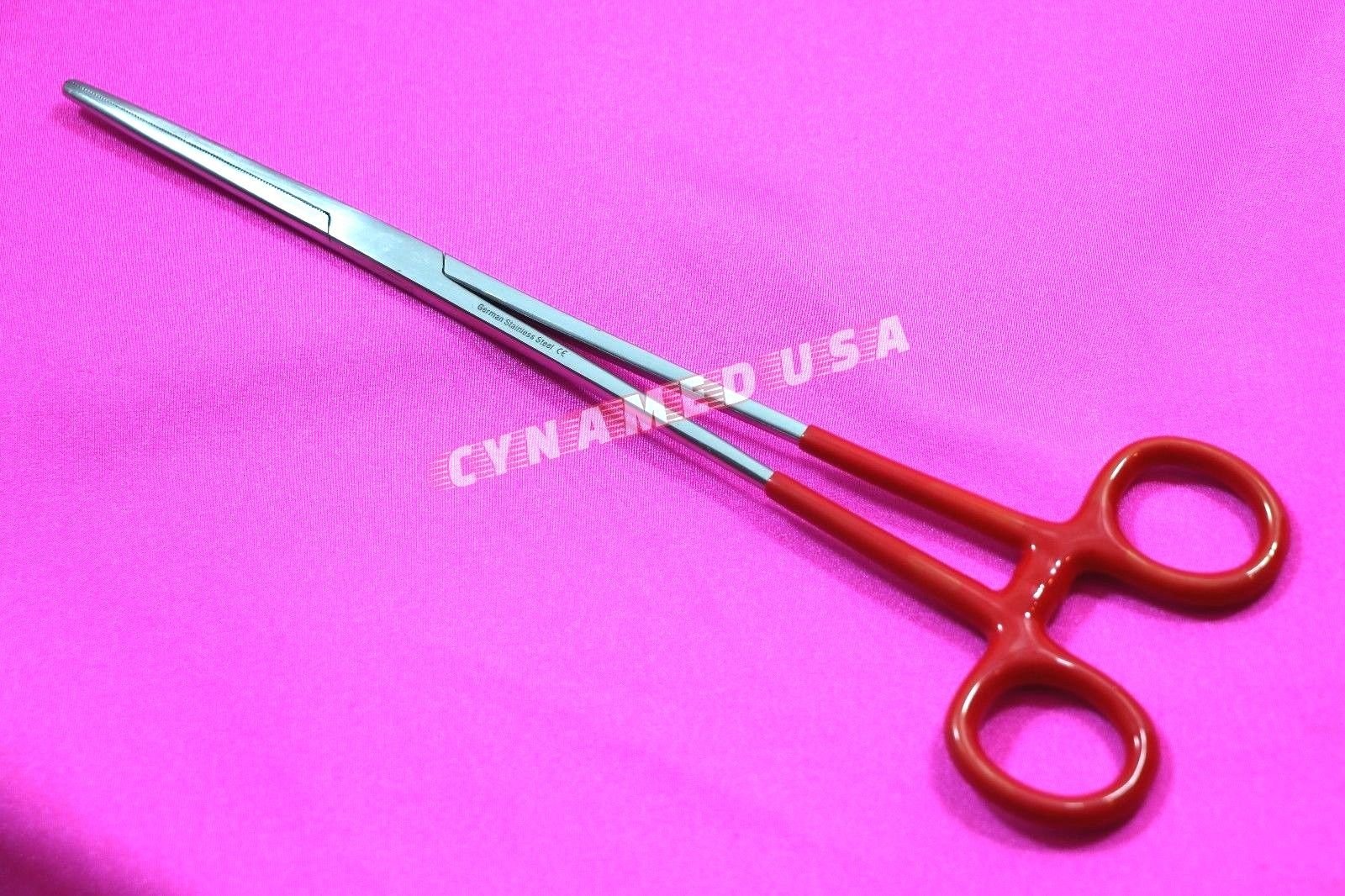 1 German Grade 10" Hemostat Forceps LOCKING CLAMP STRAIGHT Jaw Instruments-(CYNAMED BRAND)