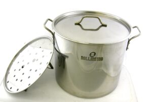 40 qt quart 10 gallon stainless steel stock tamale steamer pot beer brew kettle