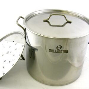 40 QT Quart 10 Gallon Stainless Steel Stock Tamale Steamer Pot Beer Brew Kettle