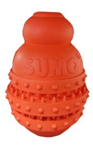 sumo rubber dental play (s) dog toy (red)