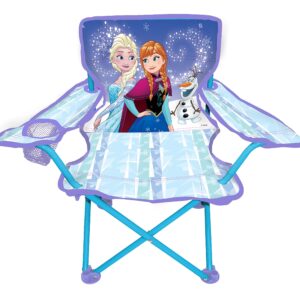 Jakks Pacific Frozen Camp Chair for Kids, Portable Camping Fold N Go Chair with Carry Bag, Frozen Sparkle Like Magic (47939)