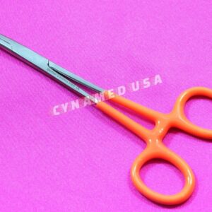 German Stainless Curved Forceps, Hemostat Forceps clamp 6.25" (Cynamed Brand) … …