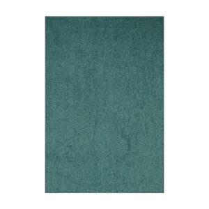 ambiant saturn collection solid color area rugs teal - 6' x 9' rectangle, indoor, stain resistant, perfect for living room, bedroom, dining room, entryway, doorway, pet & kids friendly rug, wedding