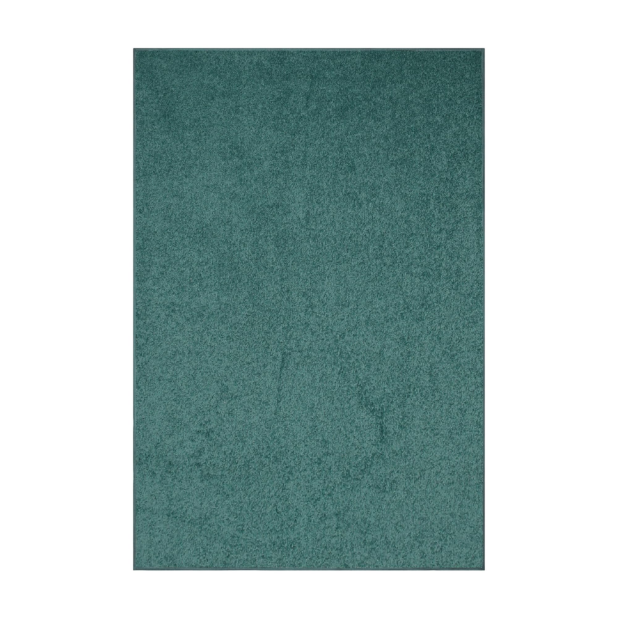 Ambiant Saturn Collection Solid Color Area Rugs Teal - 6' x 9' Rectangle, Indoor, Stain Resistant, Perfect for Living Room, Bedroom, Dining Room, Entryway, Doorway, Pet & Kids Friendly Rug, Wedding