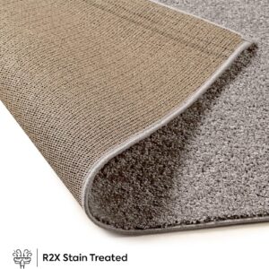 Ambiant Broadway Collection Kids Favourite Area Rugs Beige - 12' Square, Indoor, Stain Resistant, Perfect for Living Room, Bedroom, Dining Room, Entryway, Pet & Kids Friendly Rug, Wedding, USA