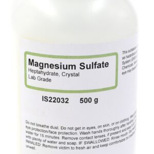 ALDON Innovating Science Magnesium Sulfate Crystals, 7-Hydrate, 500g - Laboratory Grade - Excellent for Mixing Magnesium Solutions - The Curated Chemical Collection