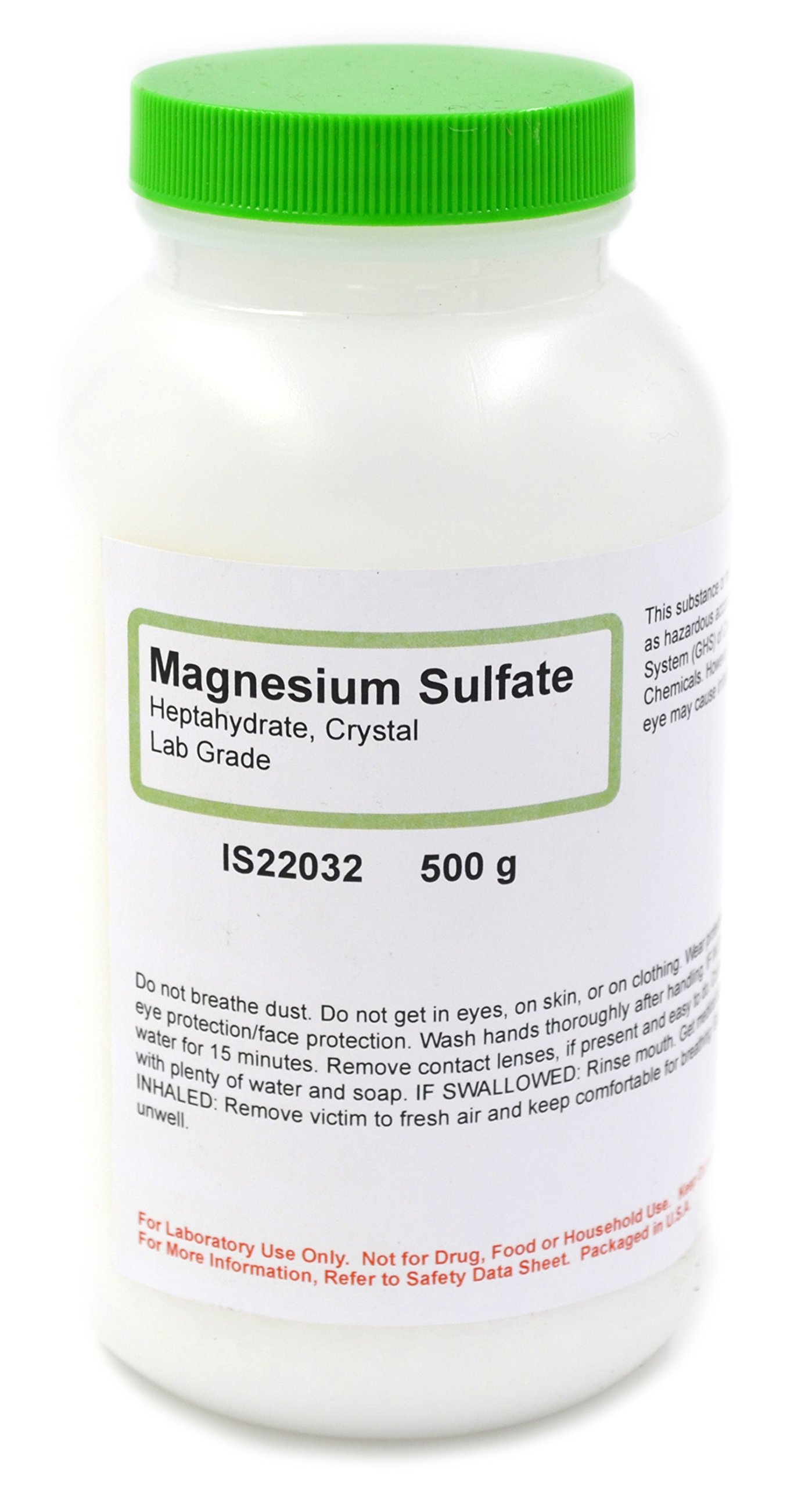 ALDON Innovating Science Magnesium Sulfate Crystals, 7-Hydrate, 500g - Laboratory Grade - Excellent for Mixing Magnesium Solutions - The Curated Chemical Collection