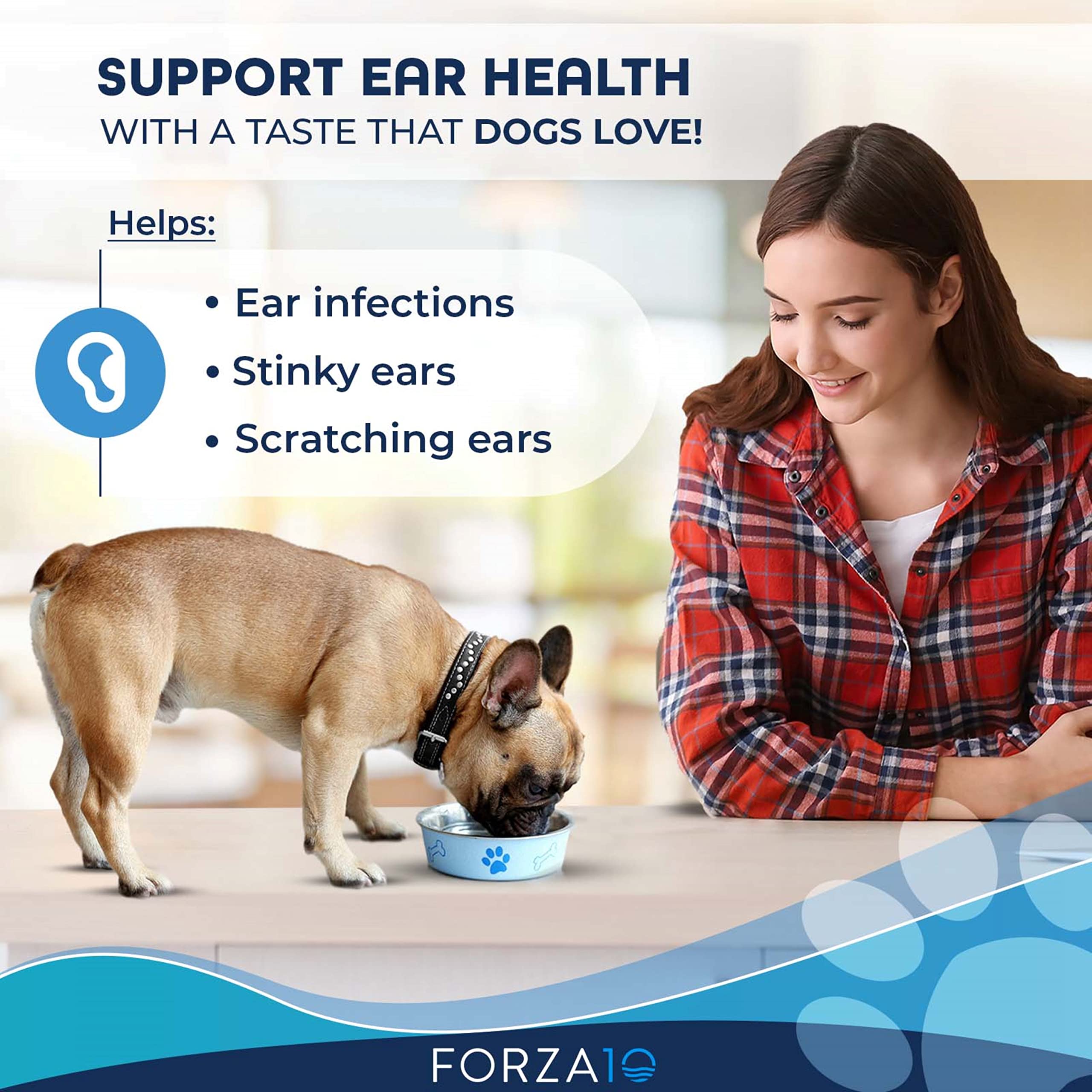 Forza10 Active Line OTO Ear Dog Food, Fish Dry Dog Food for Dog Ear Infection Treatment and Healthy Ears for Adult Dogs (18 Pounds)