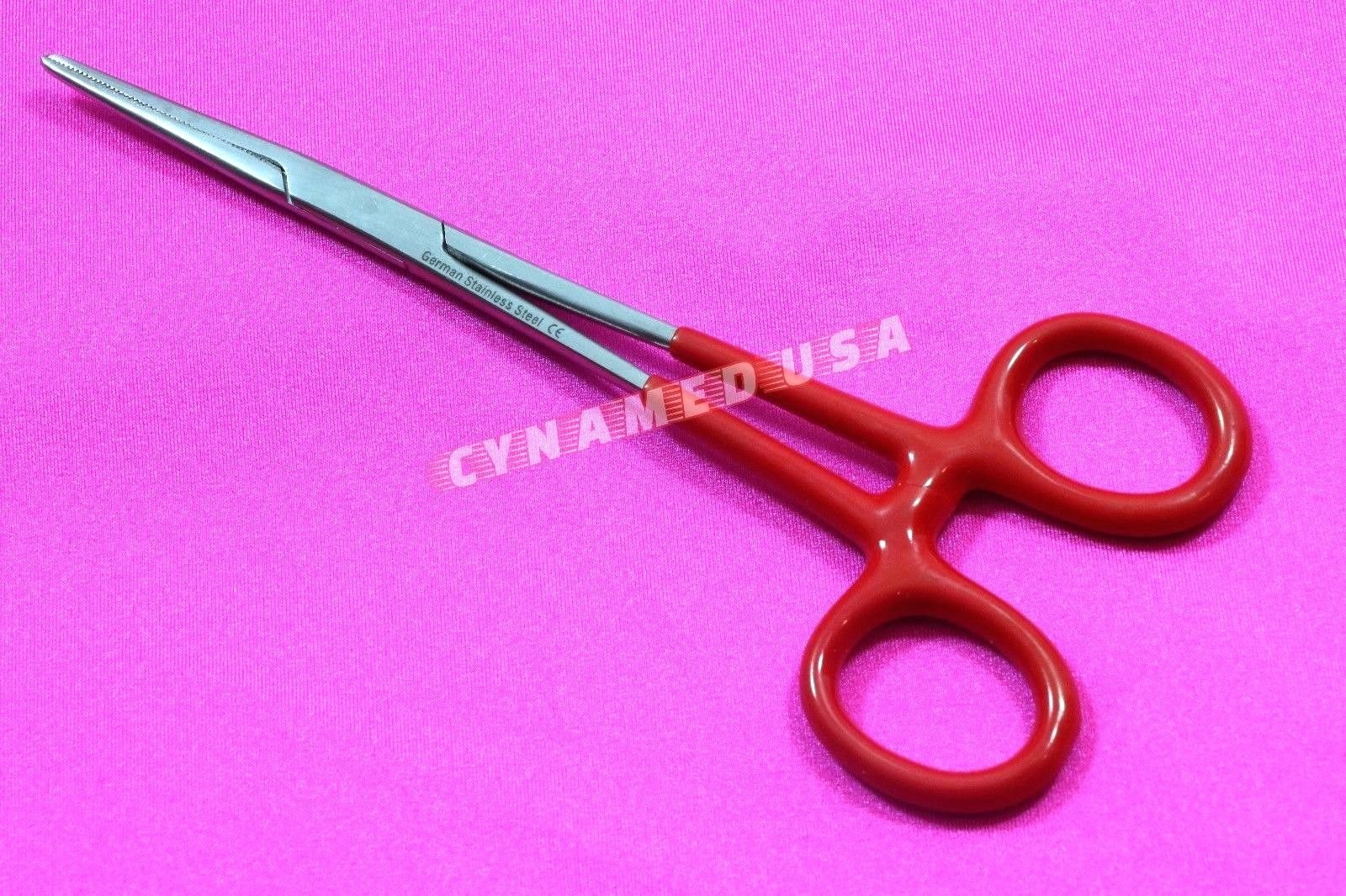 German Stainless Straight Forceps, Hemostat Forceps clamp 6.25" (Cynamed Brand) …