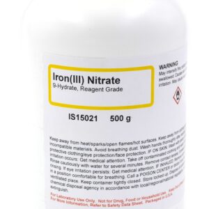 ALDON Innovating Science Reagent Grade Iron (III) Nitrate 9-Hydrate, 500g - The Curated Chemical Collection