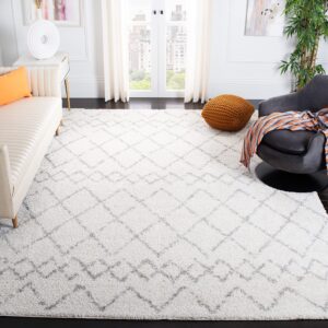 safavieh berber shag collection area rug - 9' x 12', cream & light grey, moroccan design, non-shedding & easy care, 1.2-inch thick ideal for high traffic areas in living room, bedroom (ber165c)