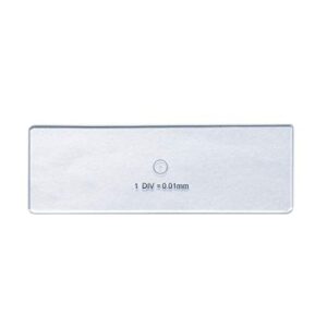 0.01mm stage micrometer microscope camera calibration slide white