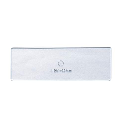 0.01mm Stage Micrometer Microscope Camera Calibration Slide White