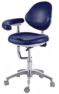 bonew dental stool assistant stool dental assistant chair with armrest pu leather height adjustable