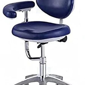 BoNew Dental Stool Assistant Stool Dental Assistant Chair with Armrest PU Leather Height Adjustable