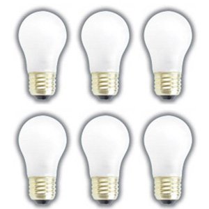 (6 pack) shatterproof light bulb a15 40 watt appliance incandescent bulb shatter resistant appliance bulb a15 shape