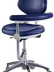 BoNew Dental Stool Assistant Stool Dental Assistant Chair with Armrest PU Leather Height Adjustable