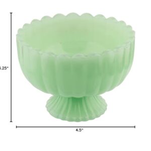 Tablecraft HJ453 Sundae Dish, 4.5" x 4.5" x 3.25", Green