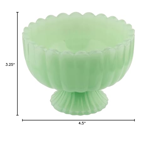 Tablecraft HJ453 Sundae Dish, 4.5" x 4.5" x 3.25", Green