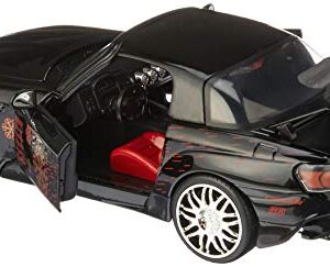 Jada Toys Fast & Furious 1:24 Johnny's Honda S2000 Die-cast Car, Toys for Kids and Adults, Black