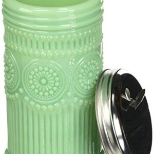 Tablecraft Sugar Shaker with Stainless Steel Top, 3.0625" x 5.75", Green