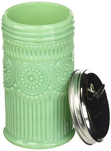 Tablecraft Sugar Shaker with Stainless Steel Top, 3.0625" x 5.75", Green