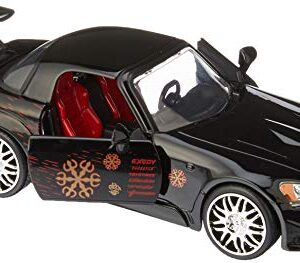 Jada Toys Fast & Furious 1:24 Johnny's Honda S2000 Die-cast Car, Toys for Kids and Adults, Black