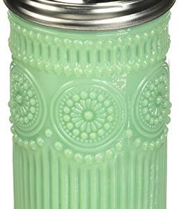 Tablecraft Sugar Shaker with Stainless Steel Top, 3.0625" x 5.75", Green