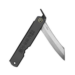 higonokami folding knife – sk steel 100mm black