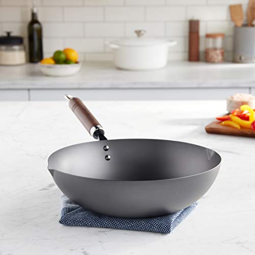 Yoshikawa Fry Pan, 11 in, Black