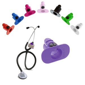 StatGear Stethoscope Tape Holder - Personalized Medical Items for Nurses, Paramedics, EMT, EMS - Purple