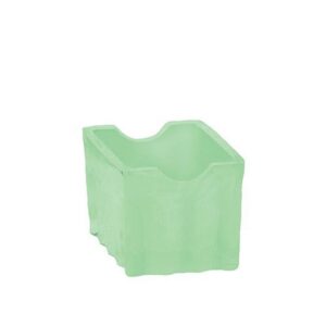 tablecraft hj121 sugar packet holder, 3.5" x 2.5" x 2.125", green