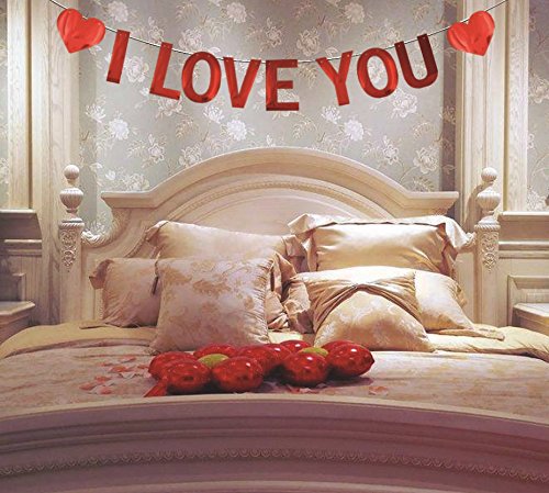 CODE FLORIST I LOVE YOU Banner,Valentine's Day Proposal Birthday Courtship Wedding Anniversary Bridal Party Decorations