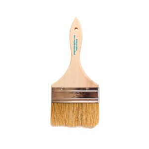 Pro Grade - Chip Paint Brushes - 12 Ea 4 Inch Chip Paint Brush Light Brown