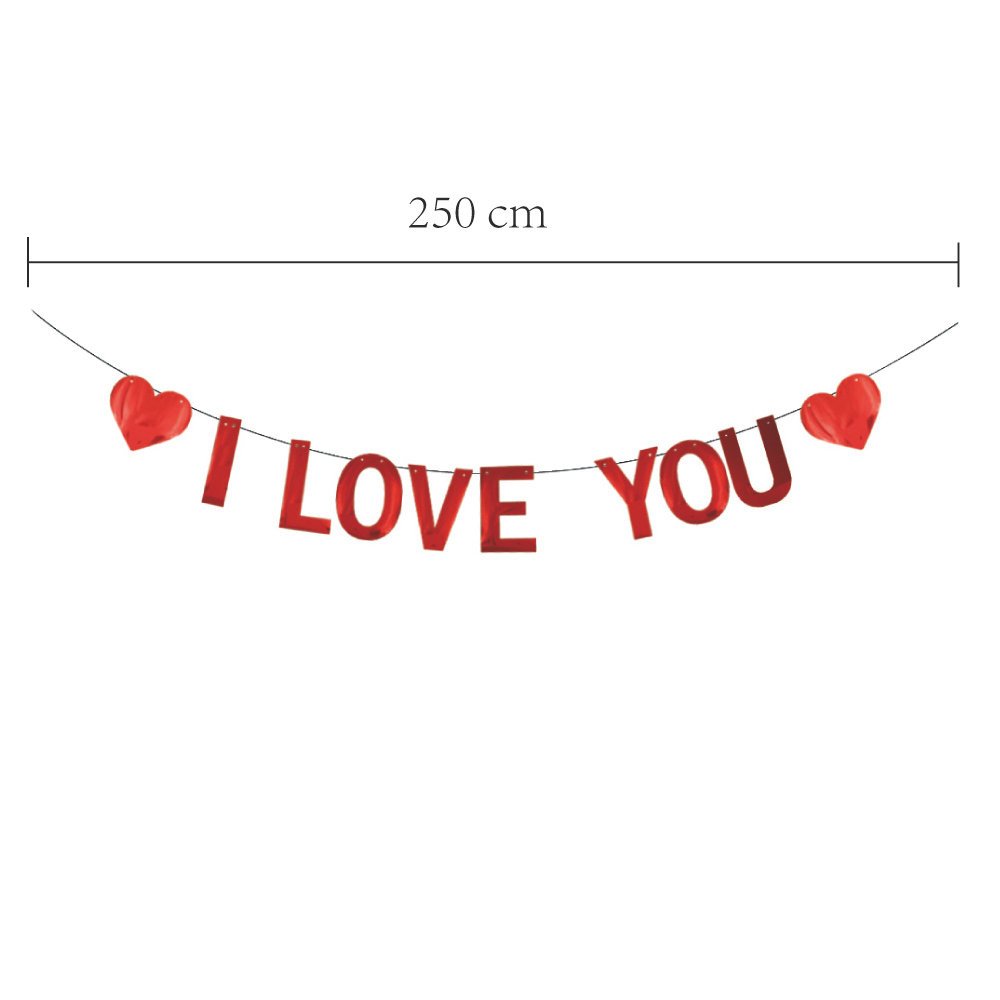 CODE FLORIST I LOVE YOU Banner,Valentine's Day Proposal Birthday Courtship Wedding Anniversary Bridal Party Decorations