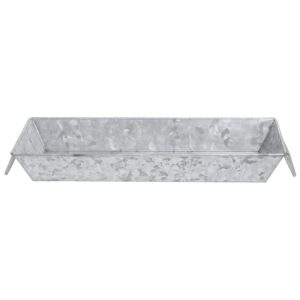 hubert galvanized metal serving pan rectangular - 15"l x 6"w x 2"h