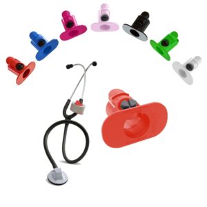 StatGear Stethoscope Tape Holder - Personalized Medical Items for Nurses, Paramedics, EMT, EMS - Red