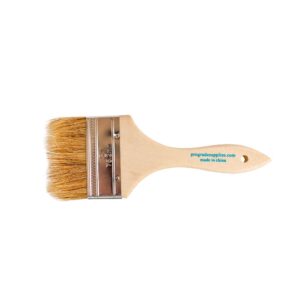 Pro Grade - Chip Paint Brushes - 12 Ea 3 Inch Chip Paint Brush Light Brown