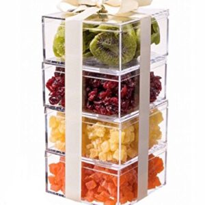 Clear Plastic Box - 4" Square X 2" Tall - 6 Boxes Per Pack